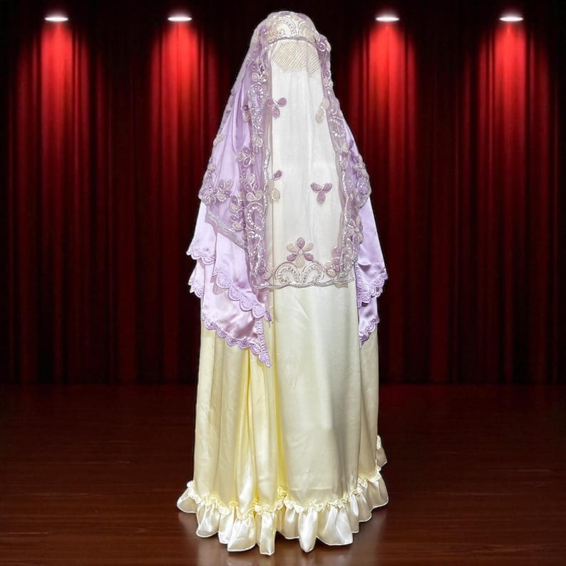 Embroidered Burqa With Khimars: Luxurious Full-cover Burka Veil With ...