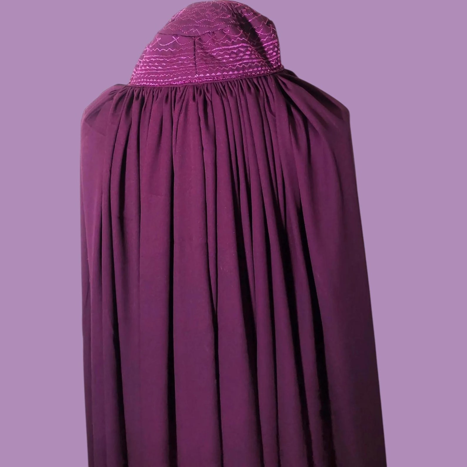 Afghan Topi Burqa Chadri Jilbab Abaya | Handmade Purple Burka Kaftan ...