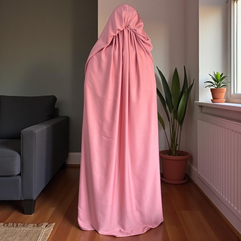 New Design Afghan Burqa: Soft Pink Burka in Nida Fabric, Modern Islamic ...