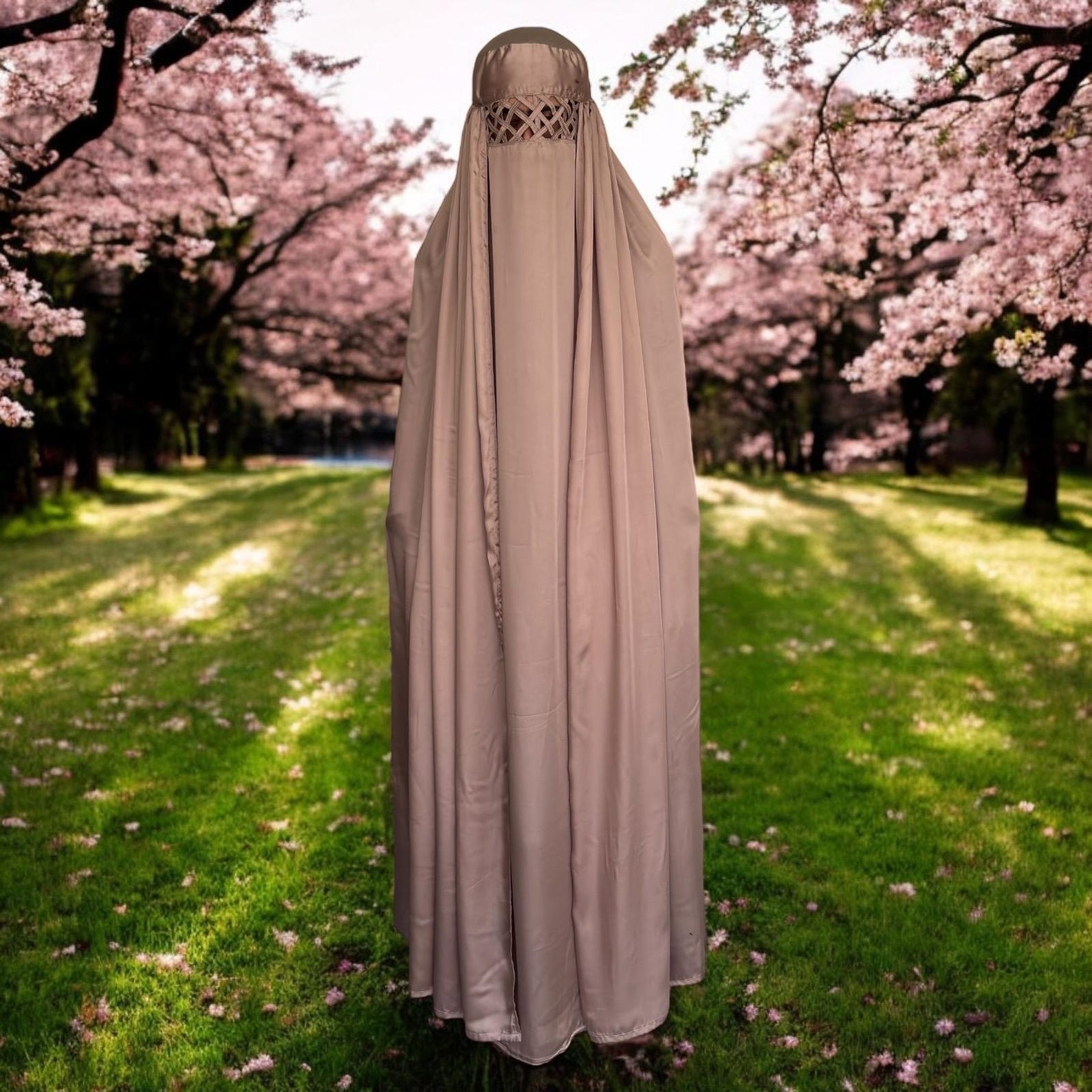 Afghan Topi Burqa, Islamic Burka With Front Open, Criss-cross Eyes ...