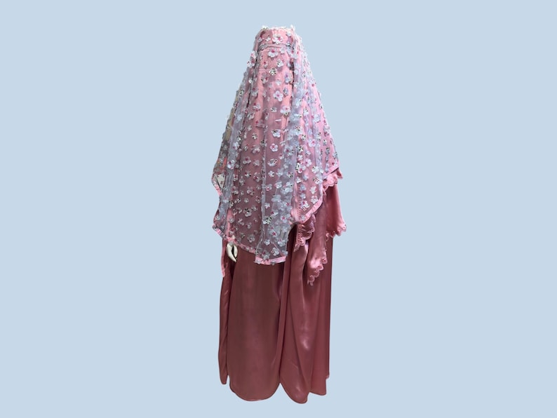 Afghan Topi Burqa Chadri Jilbab Abaya, Pink Cape Burka With Embroidered ...
