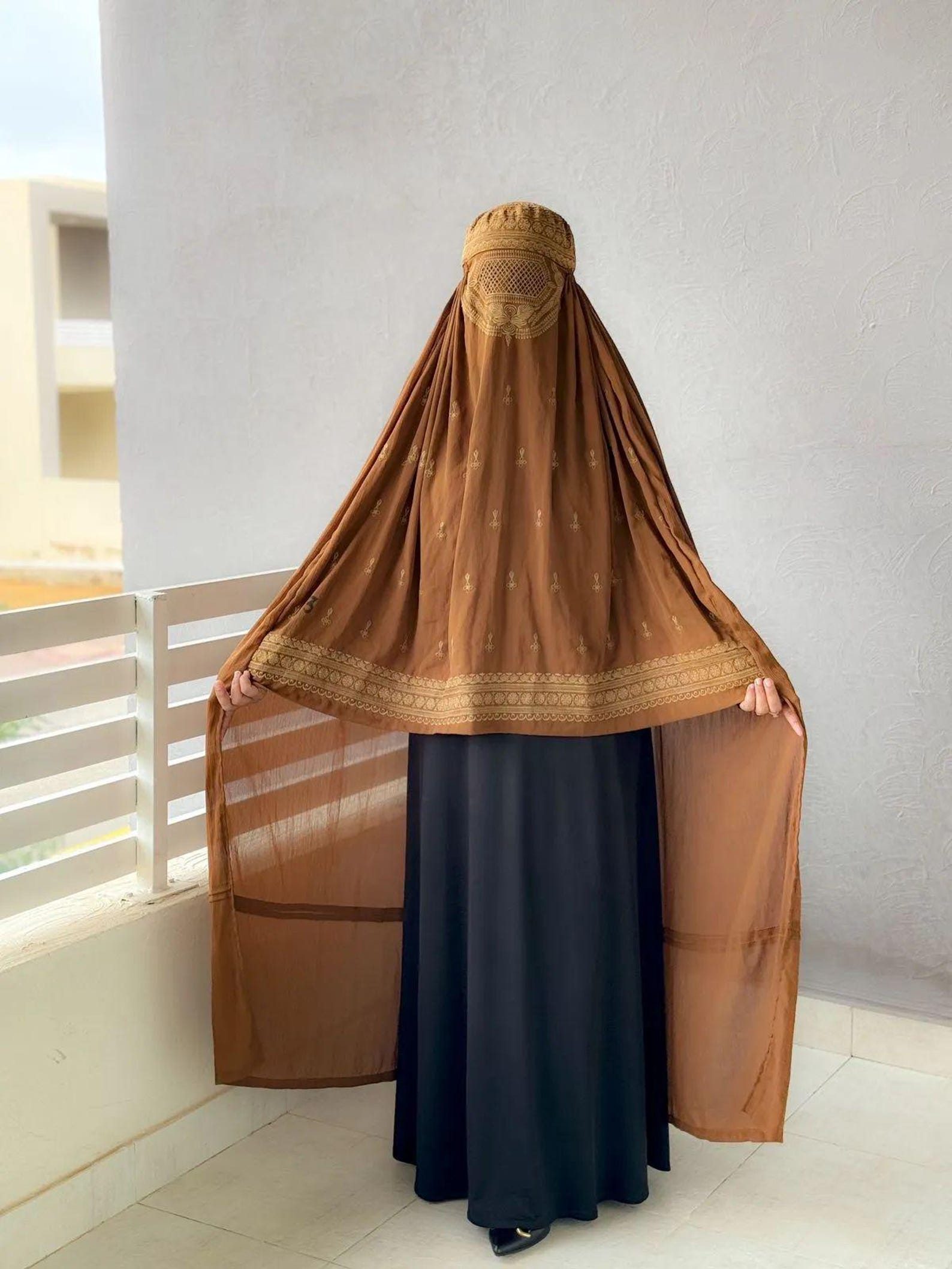 Black Afghan Topi Burqa: Chadri Jilbab Abaya Burka, Traditional Islamic ...