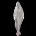 Women’s White Chador, Full Length Chadar With Sleeves, Overhead Front ...