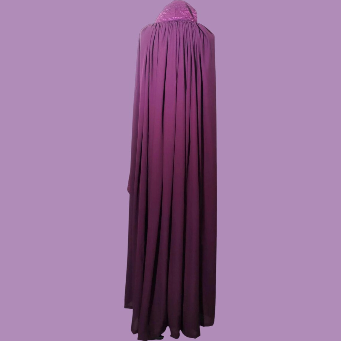 Afghan Topi Burqa Chadri Jilbab Abaya | Handmade Purple Burka Kaftan ...