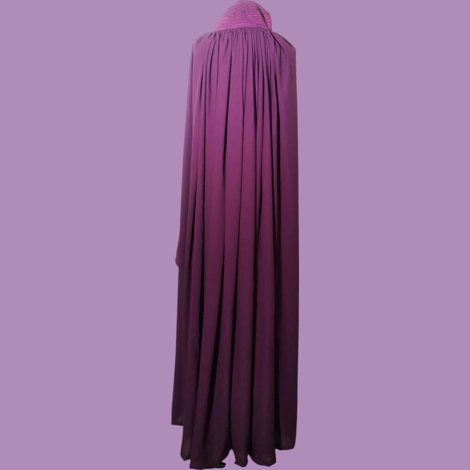 Afghan Topi Burqa Chadri Jilbab Abaya | Handmade Purple Burka Kaftan ...