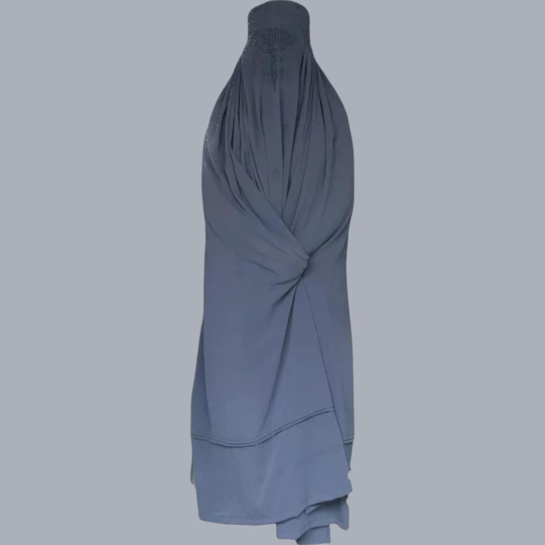 Afghan Topi Burqa Chadri Jilbab Abaya | Gray Islamic Kaftan Burka ...