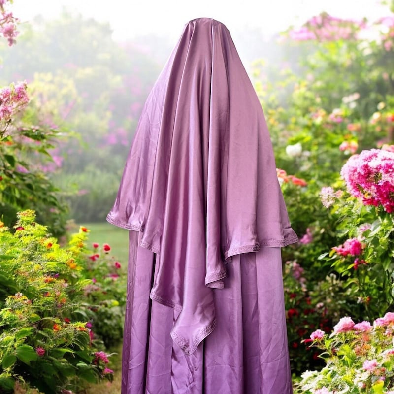 Purple Muslim Dress - Etsy