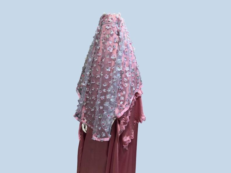 Afghan Topi Burqa Chadri Jilbab Abaya, Pink Cape Burka With Embroidered ...