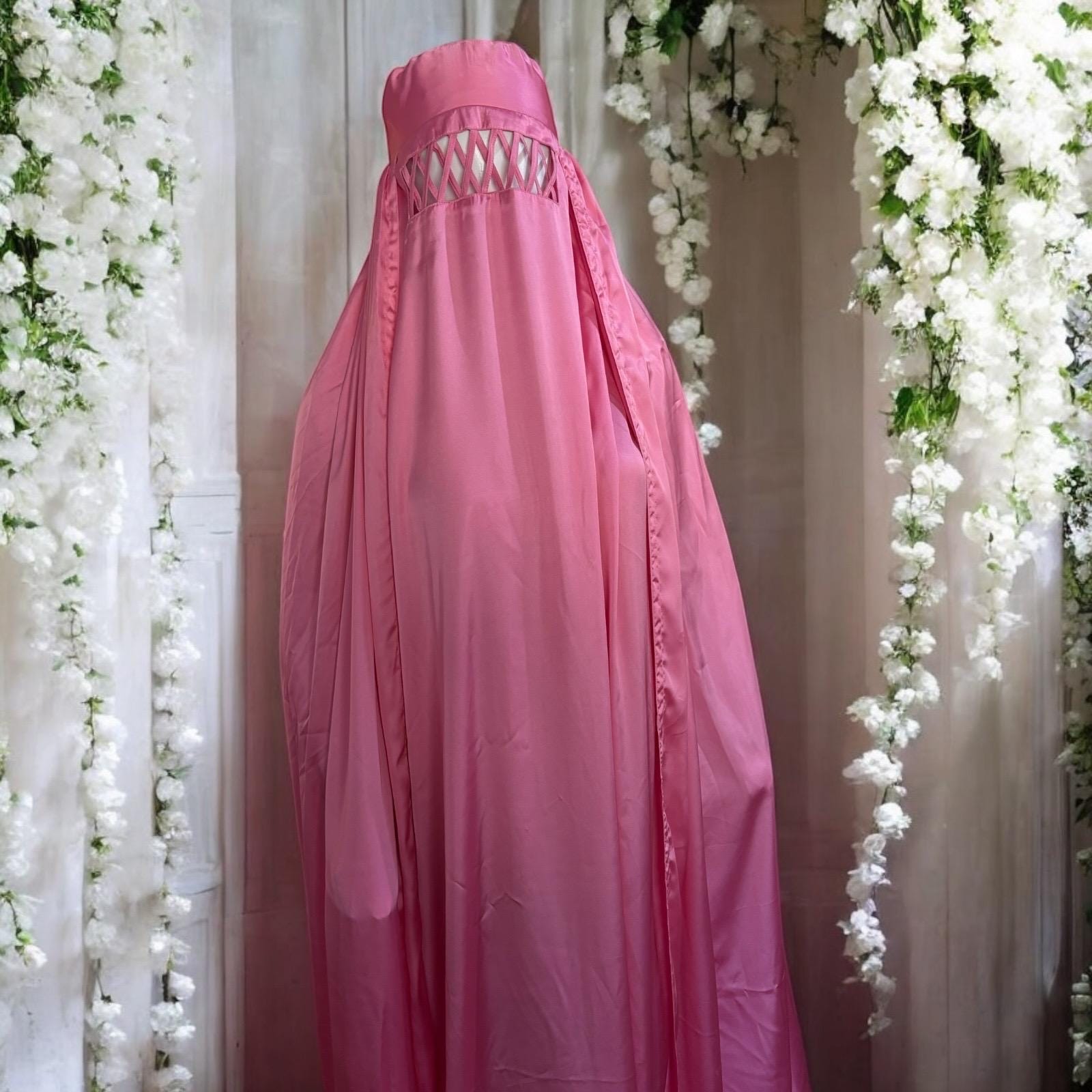 Afghan Topi Burqa, Islamic Burka With Front Open, Criss-cross Eyes ...