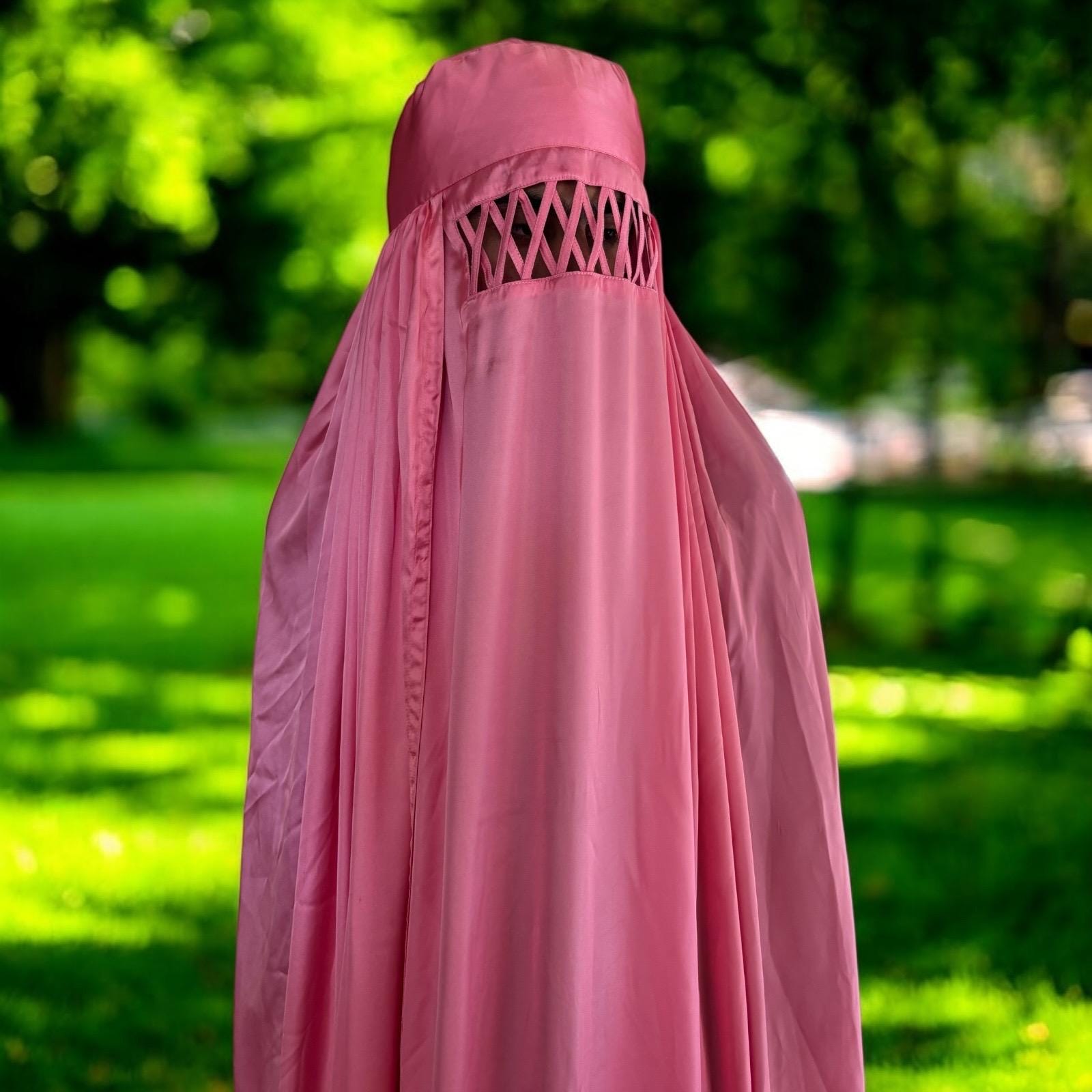 Afghan Topi Burqa, Islamic Burka With Front Open, Criss-cross Eyes ...