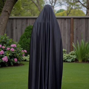 Black Niqabi Burqa: Split Eyes Kashmiri Nikab Burka With Arm Holes, No ...