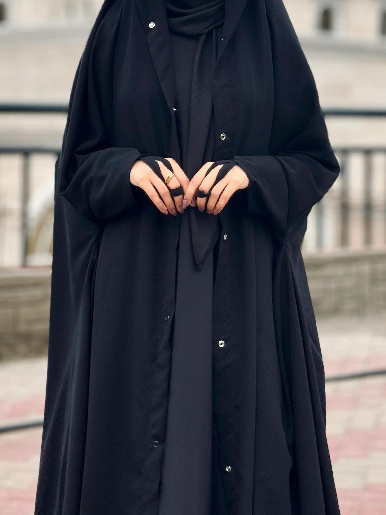 Full Length Black Chador – Overhead Front Open Abaya, Modest Women’s ...