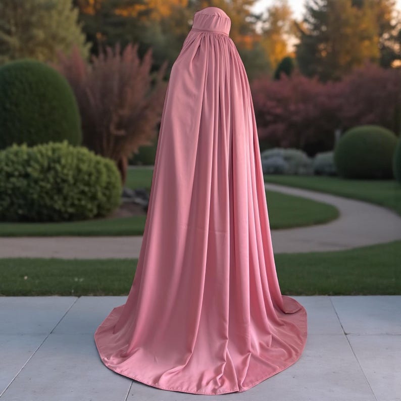 New Design Afghan Burqa: Soft Pink Burka in Nida Fabric, Modern Islamic ...