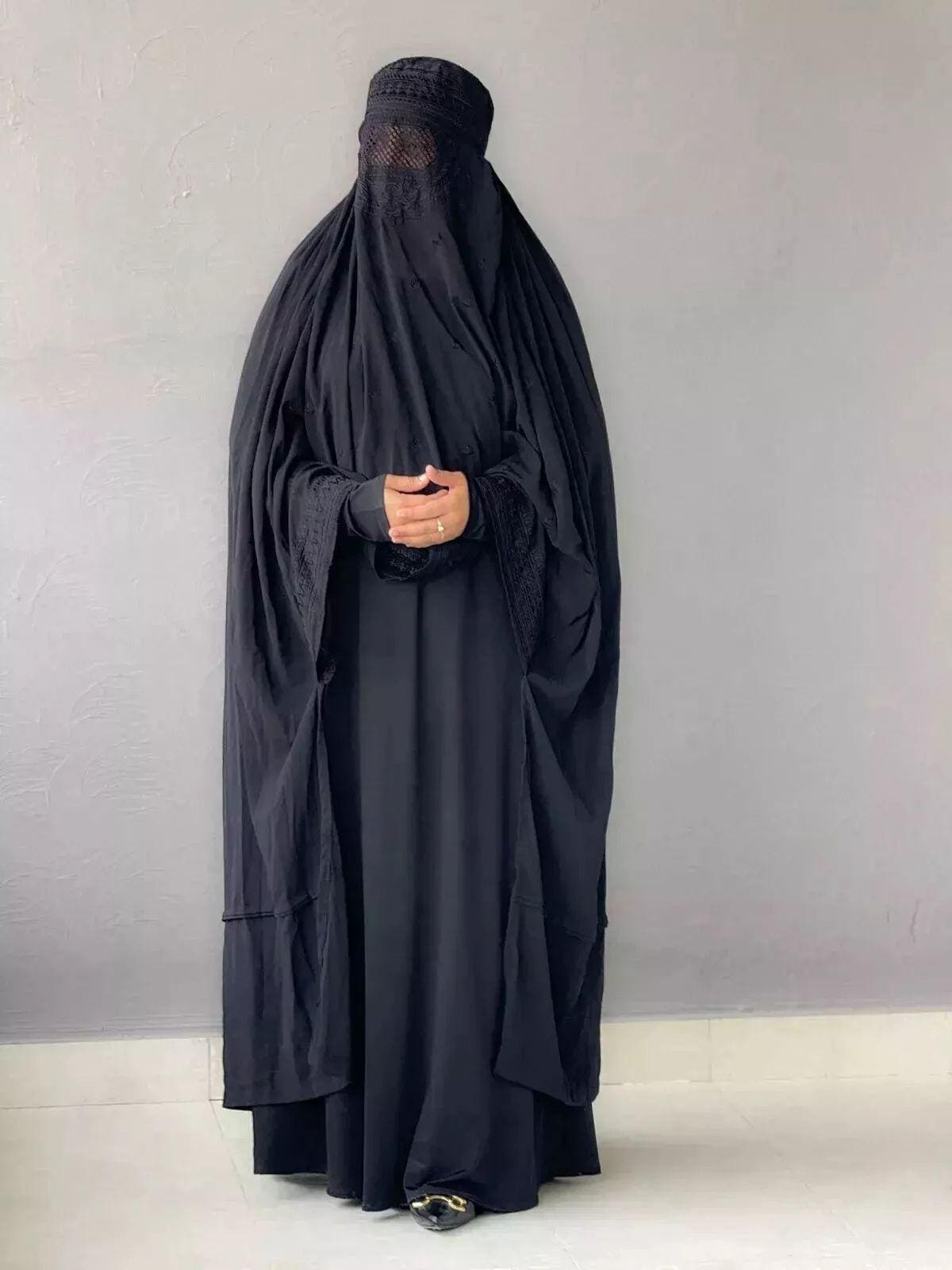 Afghan Topi Burqa Chadri Jilbab Abaya, Islamic Black Burka, Muslim ...