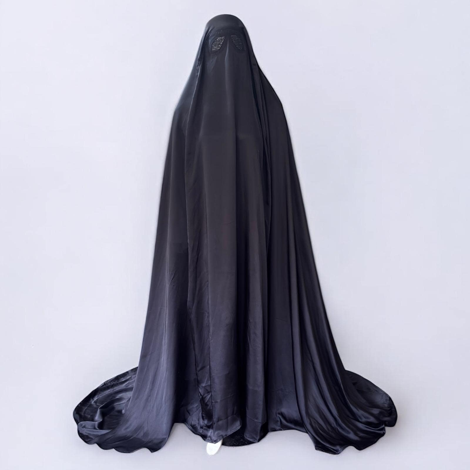 Handmade Islamic Kashmiri Burqa With Separate Eye Grills Sleeveless ...