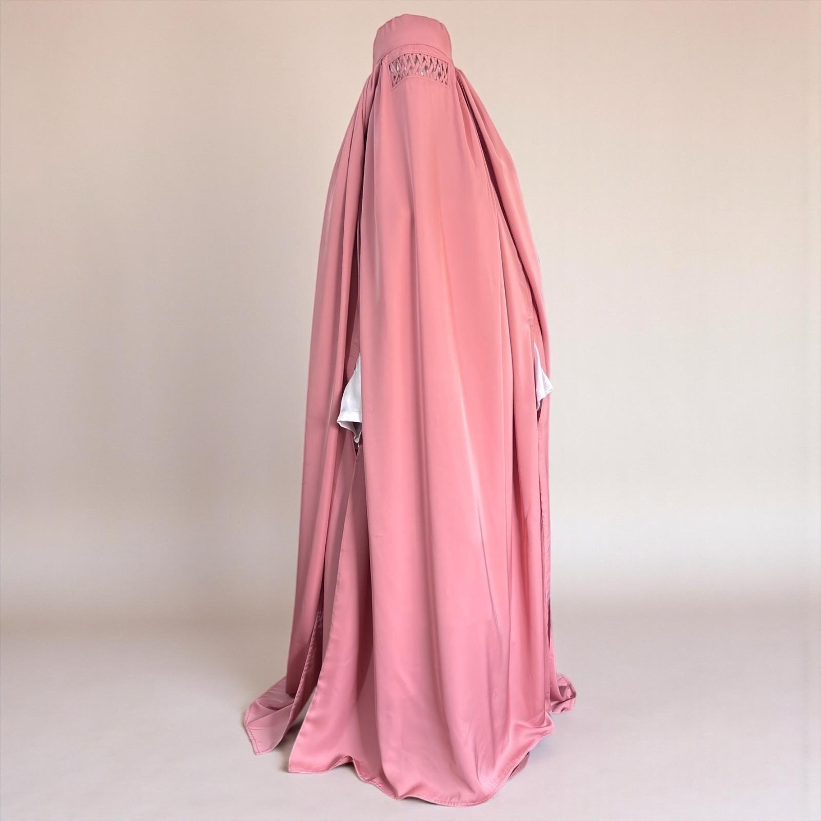 New Design Afghan Burqa: Soft Pink Burka in Nida Fabric, Modern Islamic ...