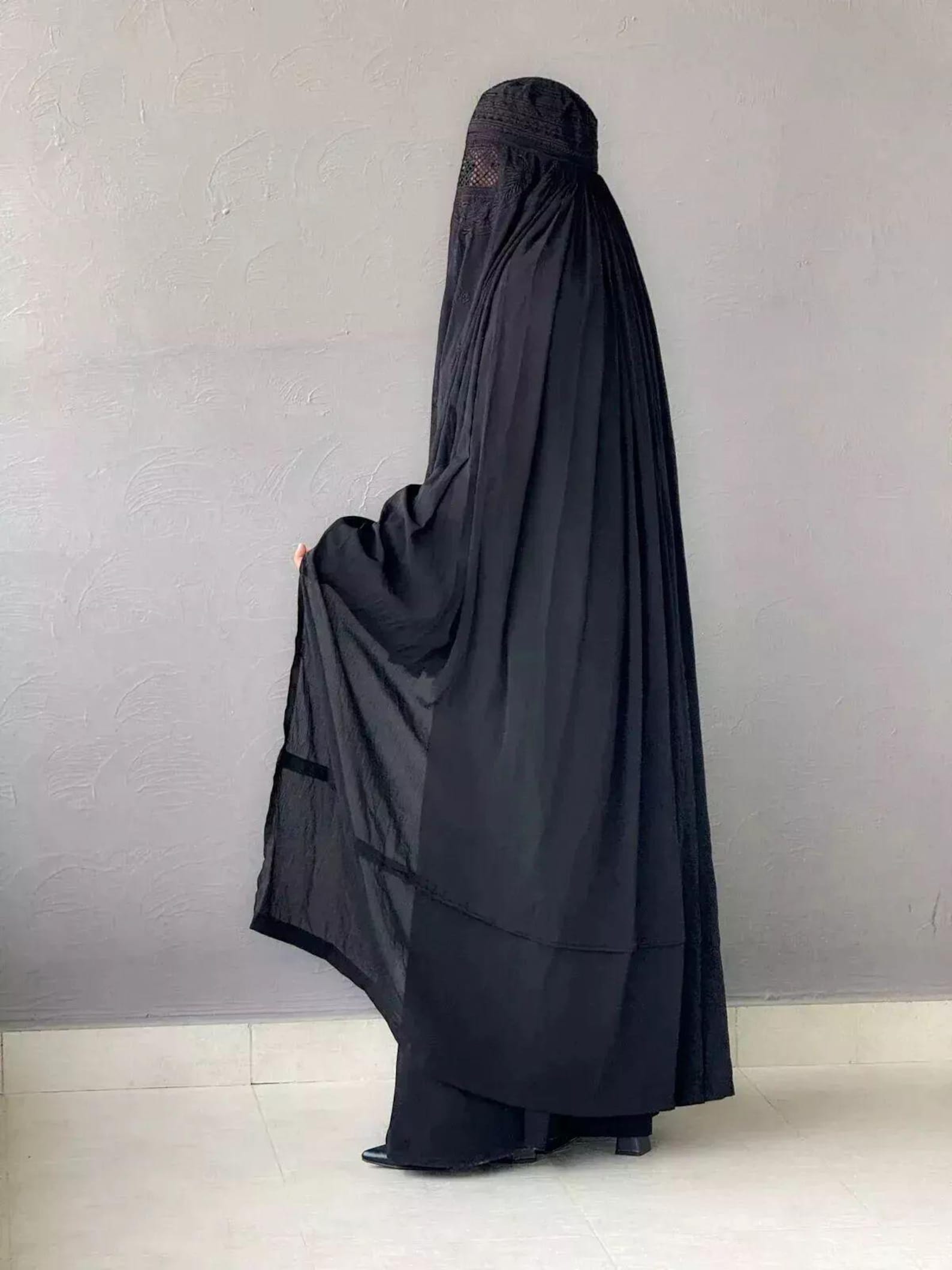 Black Afghan Topi Burqa: Chadri Jilbab Abaya Burka, Traditional Islamic ...