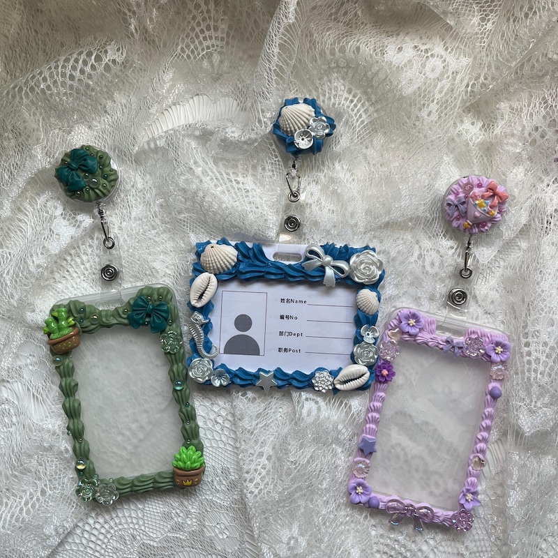 Decoden Id Badge Holder - Etsy