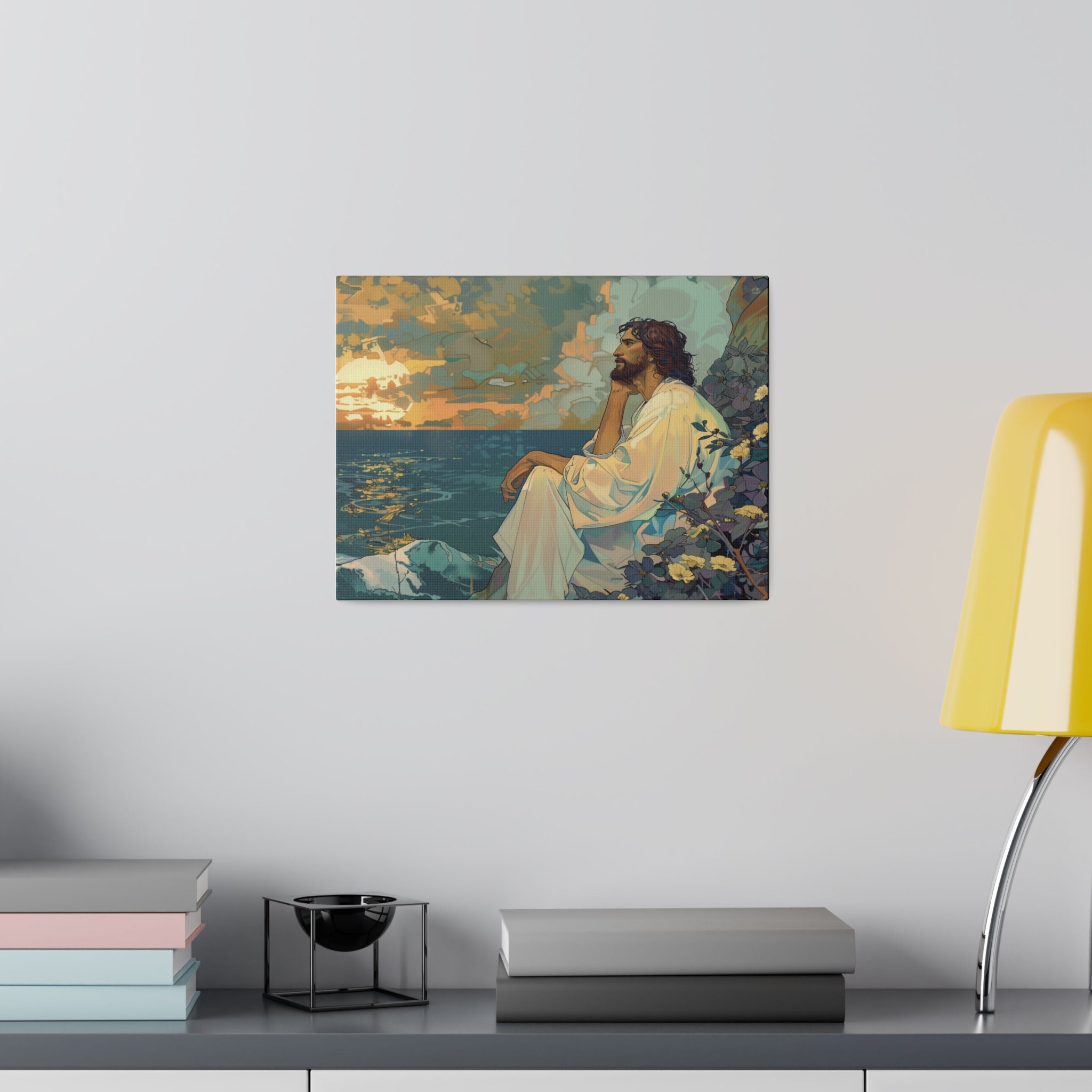 Jesus Looking Out to Sea Wall Art - Etsy