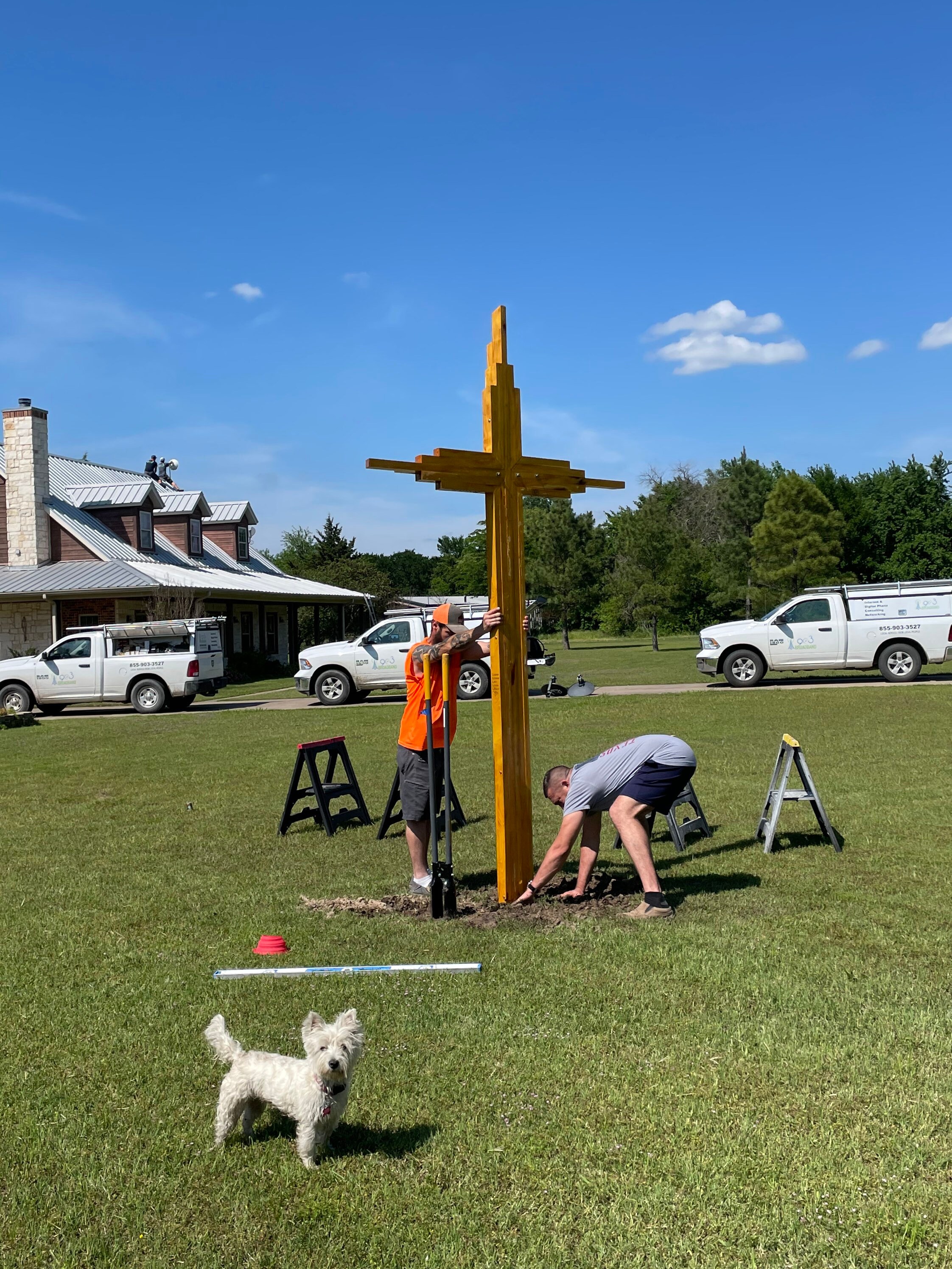 Layered 14 foot Yard Cross | Etsy