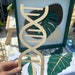 DNA Houseplant Trellis Simple Double Helix Lasercut Wooden Trellis ...
