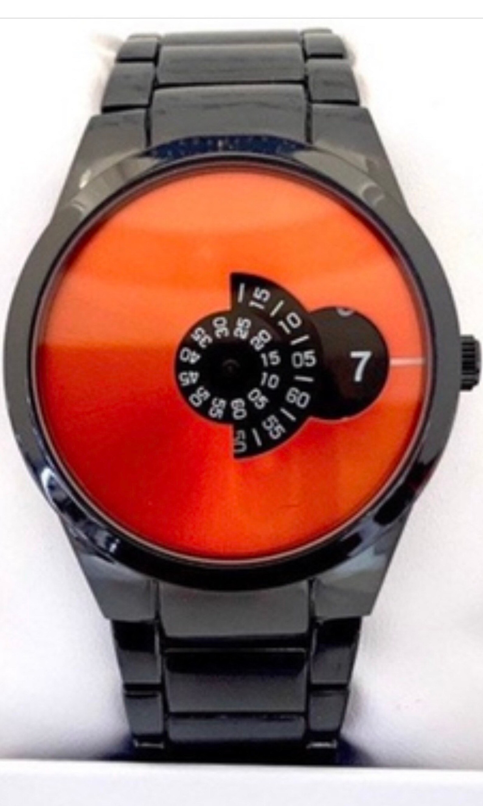 Jump Hour Retro Style WatchStriking Blue Dial Trendy Black | Etsy