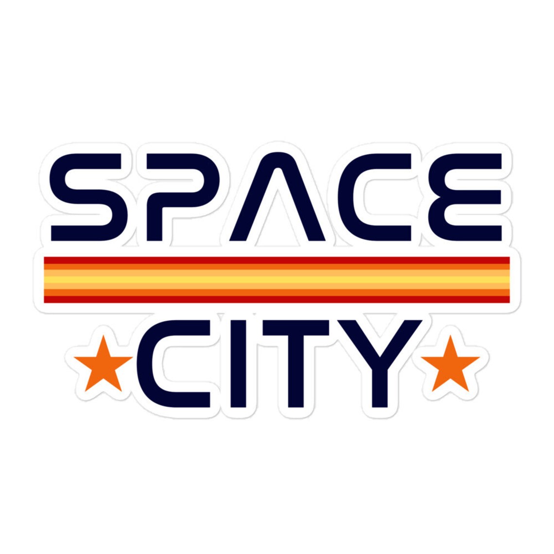 Houston Space City Baseball Vinyl Sticker Classic Astros - Etsy
