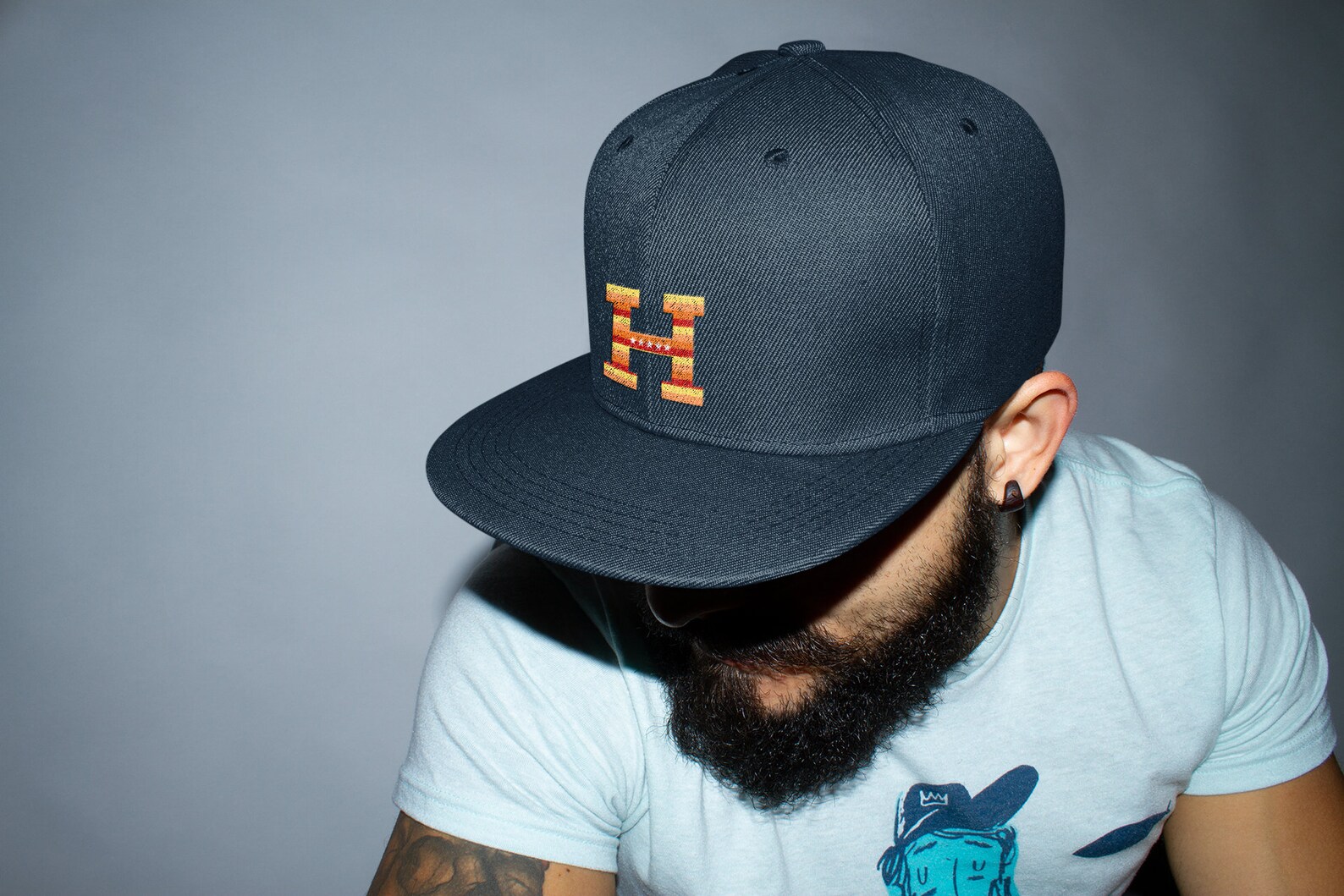 Houston Snapback Trucker H Astros Hat Cap Embroidered Stitched - Etsy ...