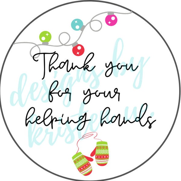 Thank You for Helping - Etsy