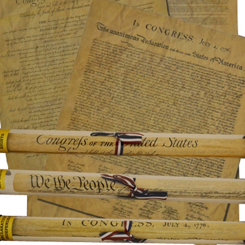 Documents of Freedom Bundle Declaration of Independence - Etsy
