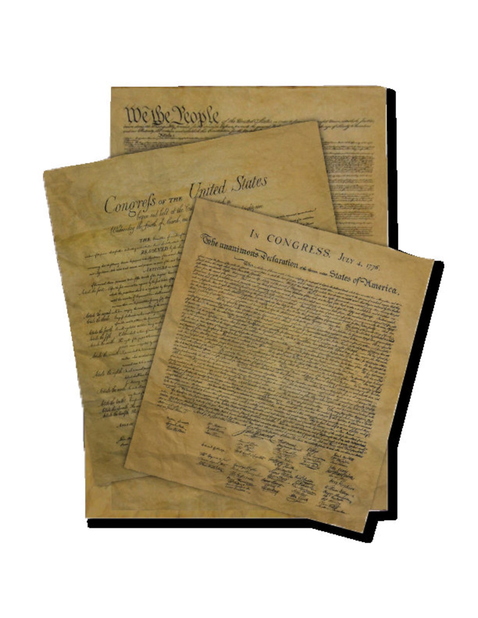 Documents of Freedom Bundle Including the 4 Page Constitution of the U ...
