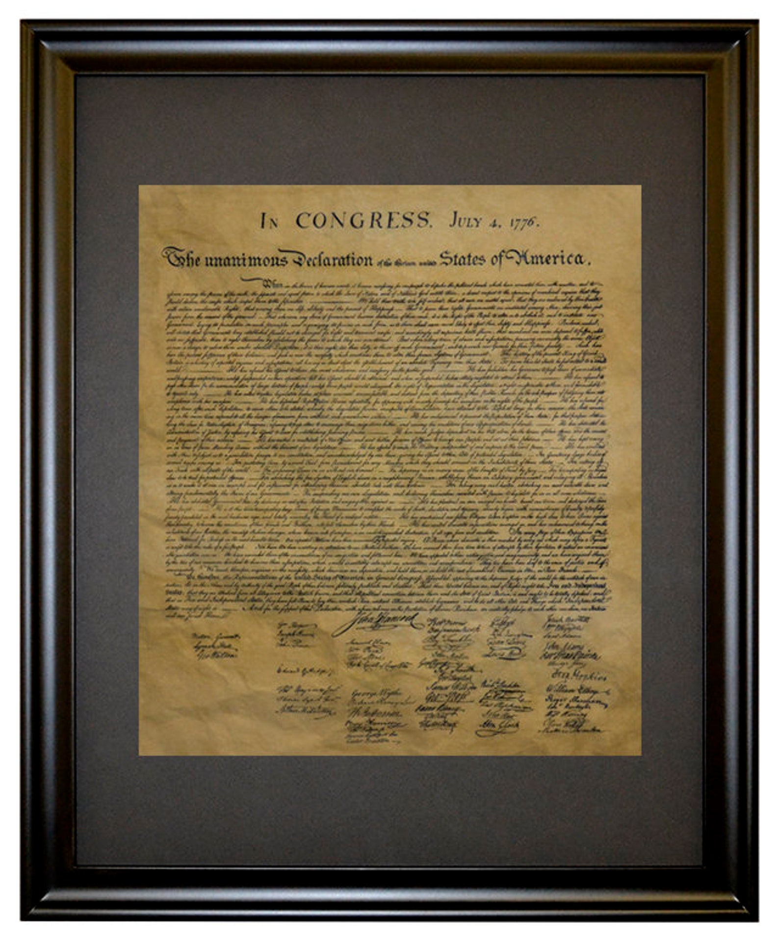 Framed Declaration of Independence 18 X 22 - Etsy