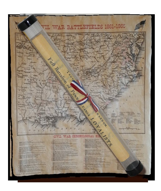 Civil War Battlefields Map 1861 – 1865 Poster (13.75” X 15.75 ...