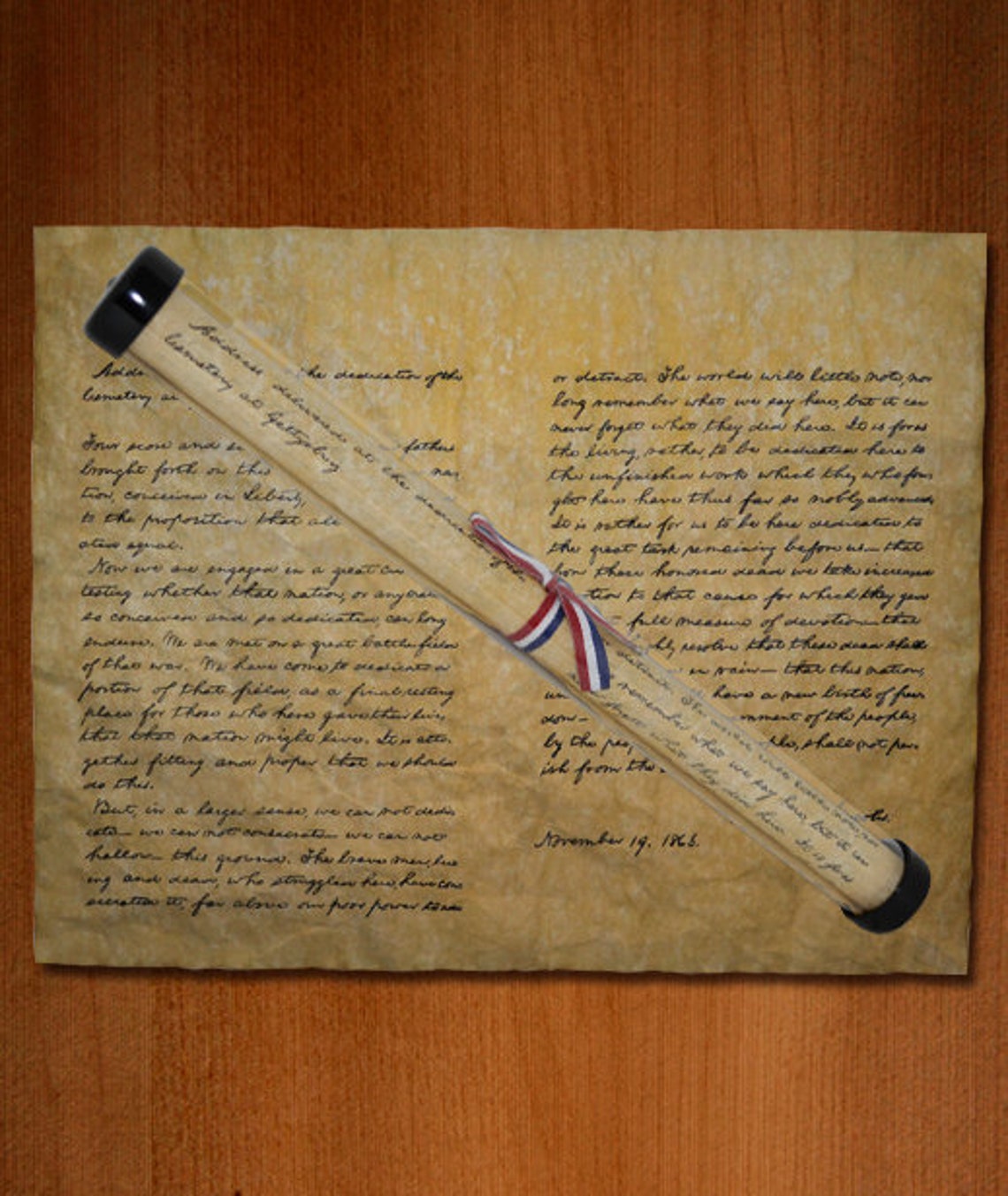 The Gettysburg Address - 1863 (14" X 11") - Etsy