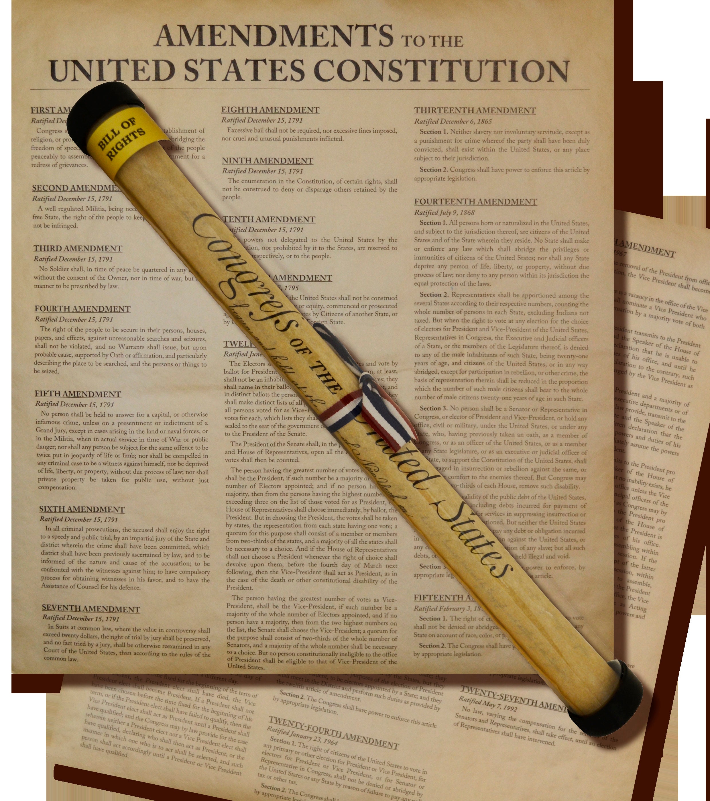 Amendments to the Constitution of the United States 2 Pages (14 X 16 ...