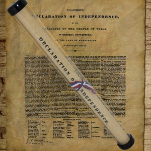 Texas Declaration of Independence - 1836 (14" X 16") - Etsy