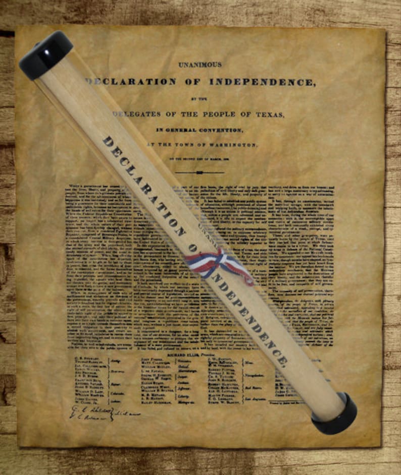 Texas Declaration of Independence - 1836 (14" X 16") - Etsy