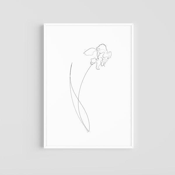 Iris Flower Art - Etsy