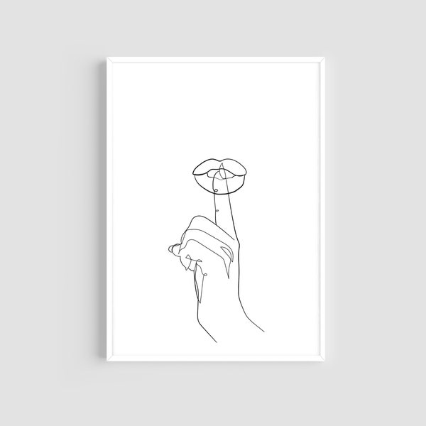 Finger Hush Lips - Etsy