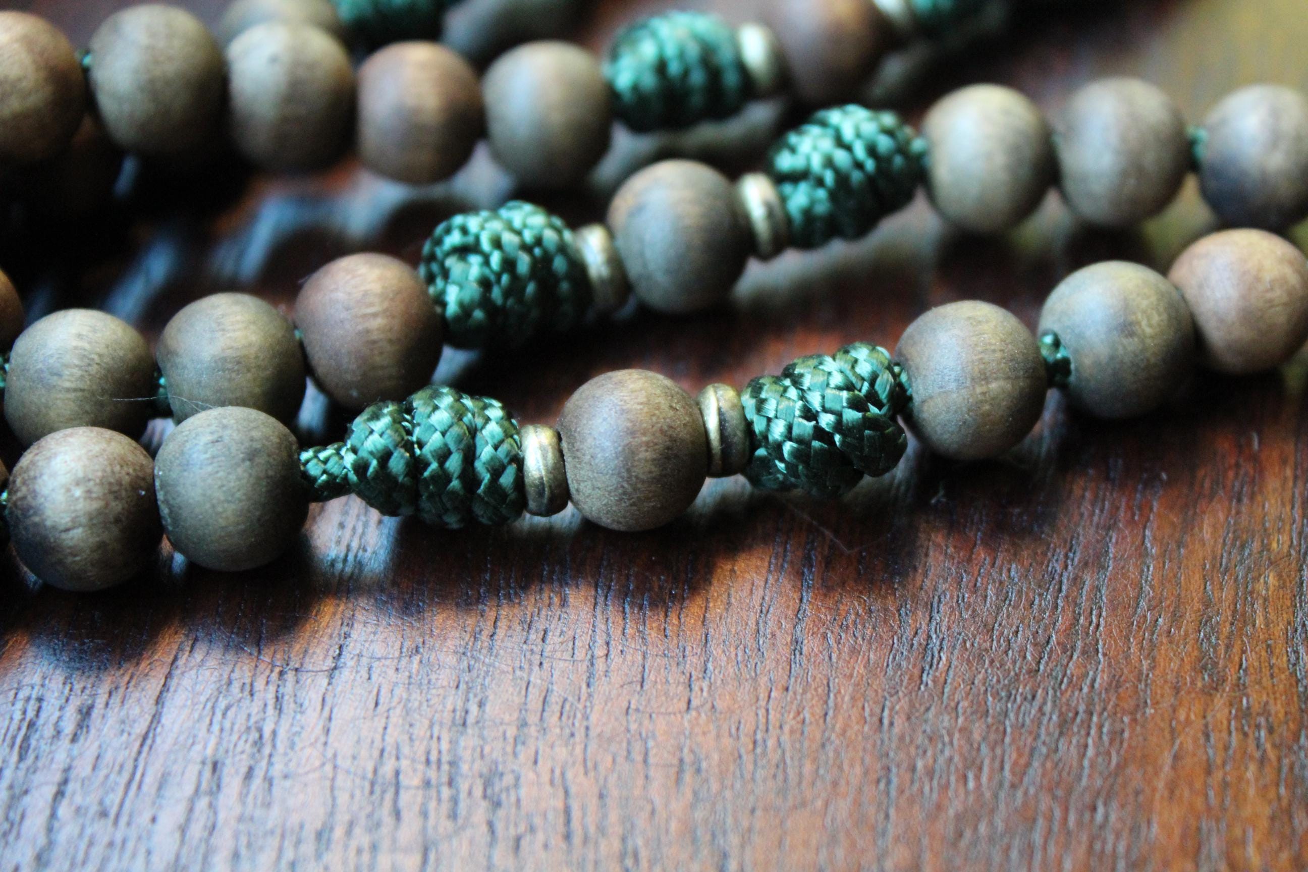 St. Jude | Handmade Catholic Rosary With Hand Stained Wood Beads ...