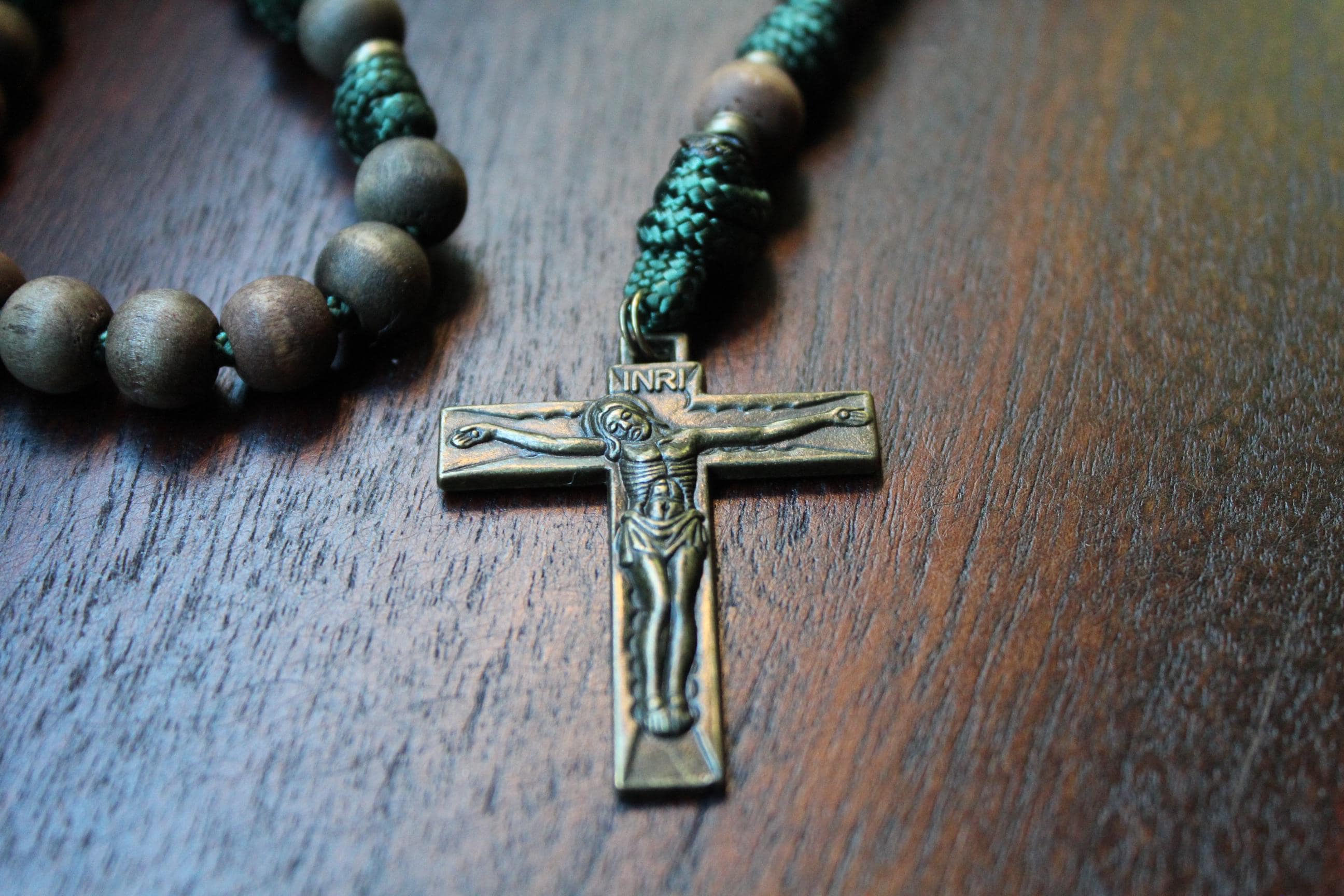 St. Jude | Handmade Catholic Rosary With Hand Stained Wood Beads ...