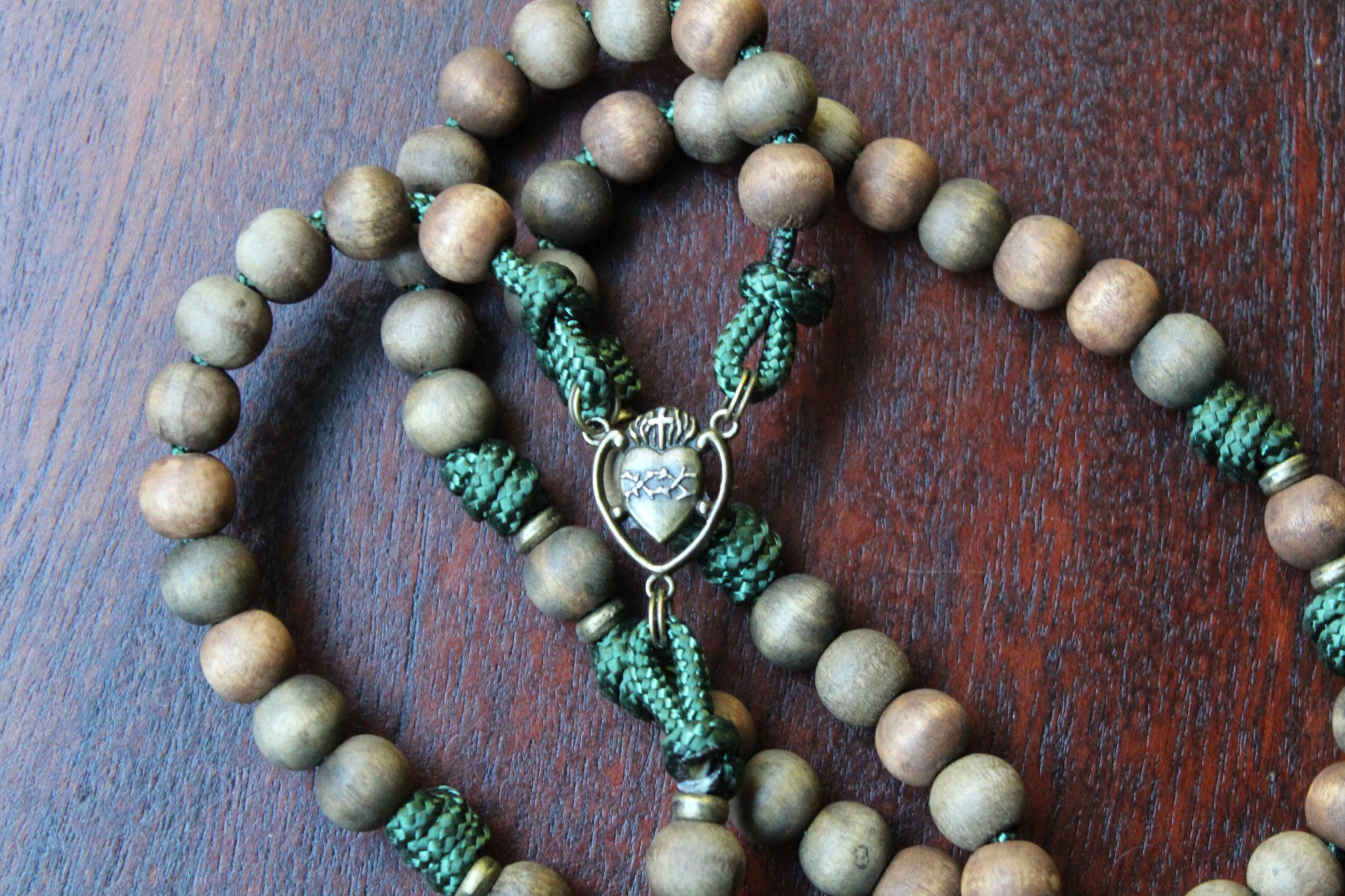 St. Jude | Handmade Catholic Rosary With Hand Stained Wood Beads ...