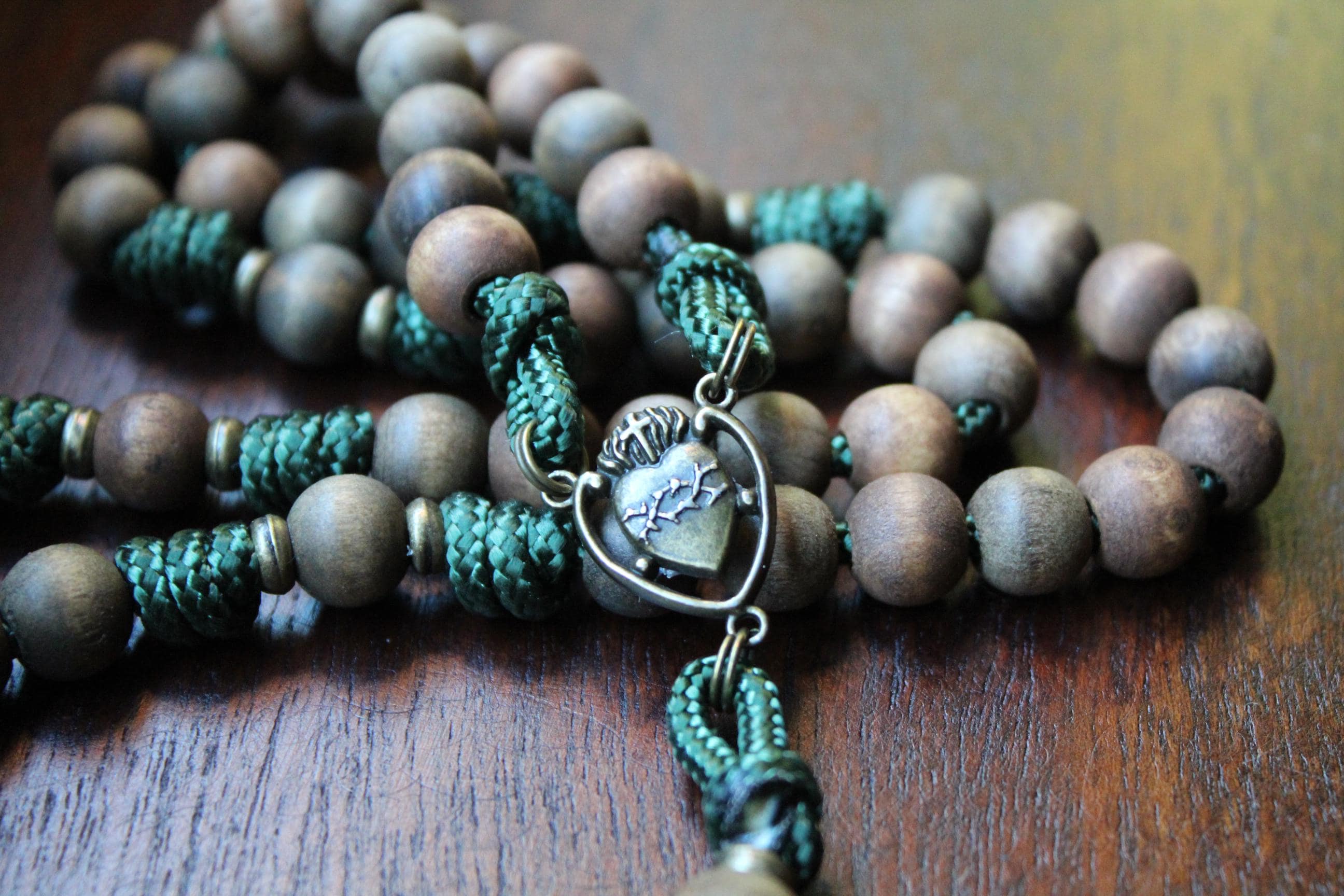 St. Jude | Handmade Catholic Rosary With Hand Stained Wood Beads ...