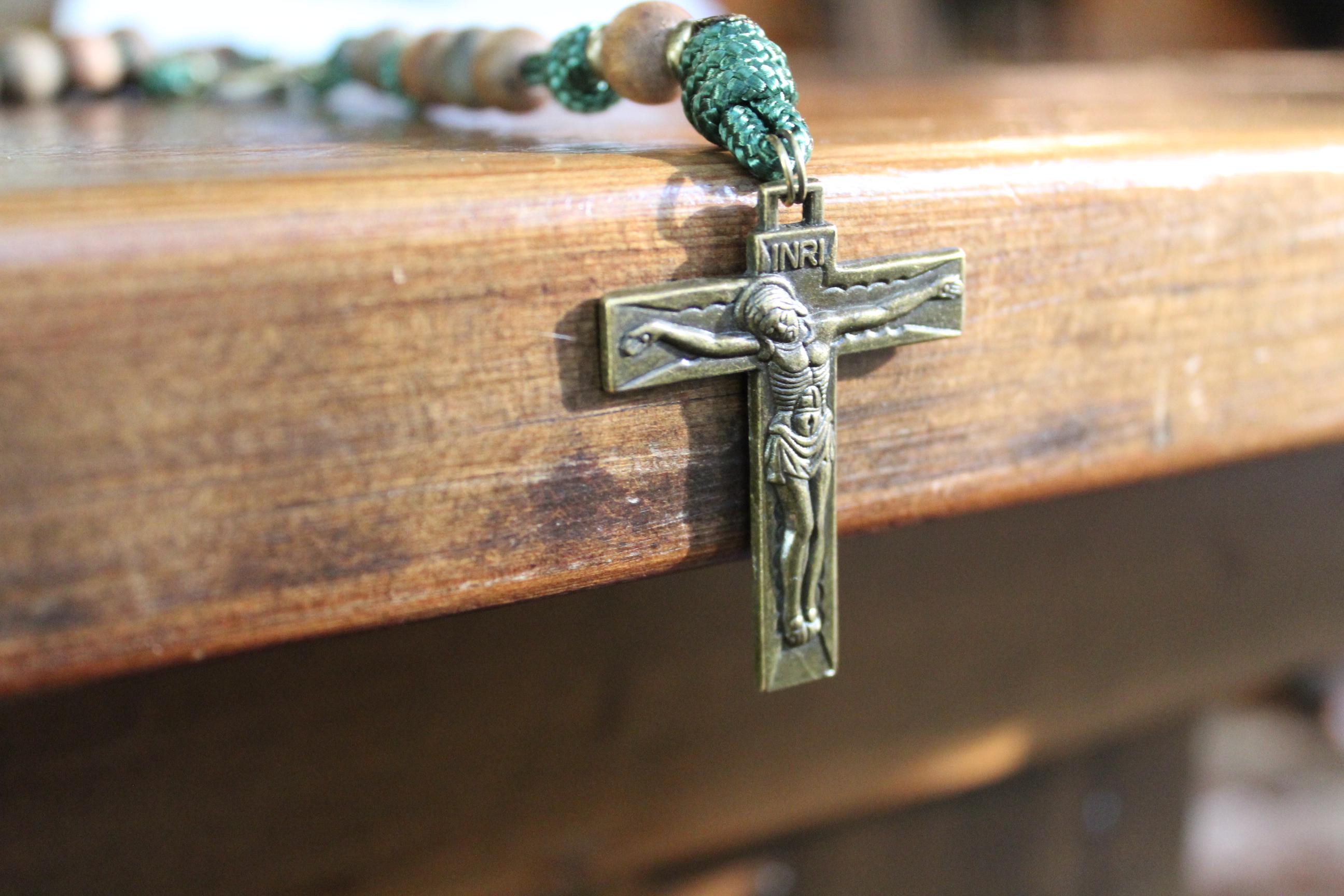 St. Jude | Handmade Catholic Rosary With Hand Stained Wood Beads ...
