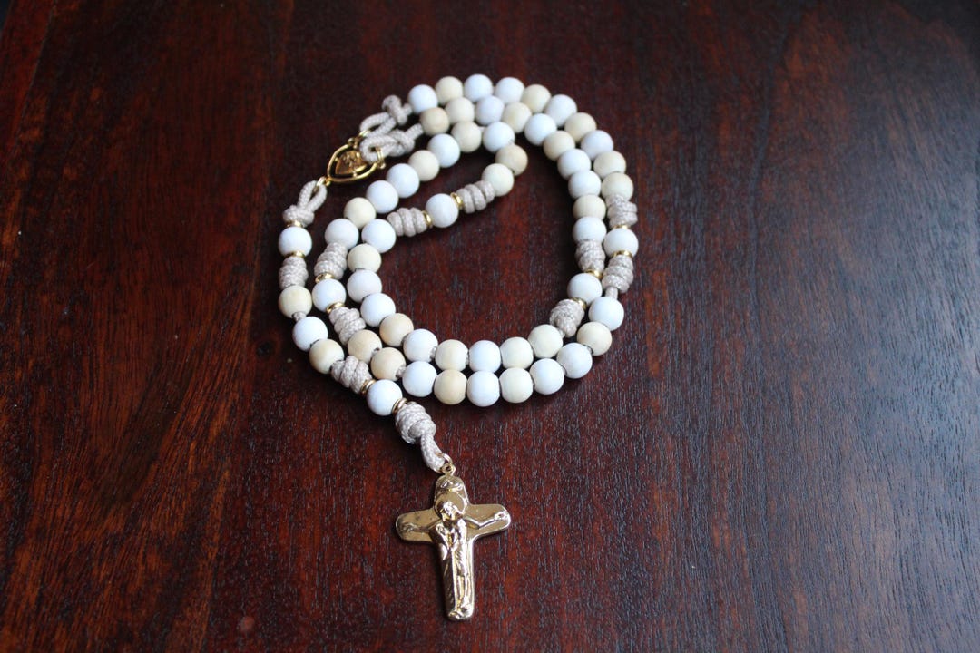 Fatima | Handmade Our Lady of Fatima Catholic Rosary Hand Stained Wood ...