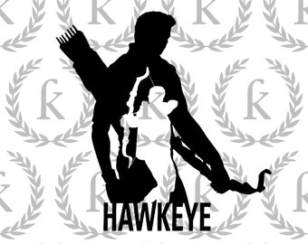 Hawkeye Silhouette | Etsy
