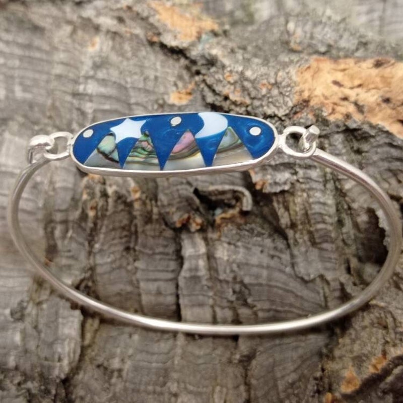 Abalone Bangle - Etsy