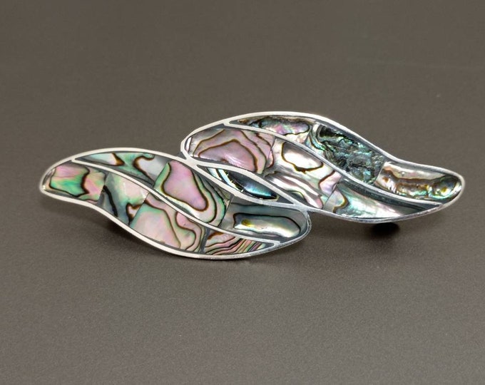 Abalone ,paua Sea Shell Hair Barrette,shell Hair Barrette,geometric ...