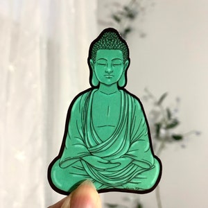Buddha Statue Waterproof Bumper Stickers, Available in 4 Colors, for ...