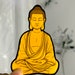 Buddha Statue Waterproof Bumper Stickers, Available in 4 Colors, for ...